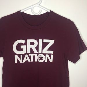 Montana Grizzlies | Shirts | Griz Nation Small Red White Shirt | Poshmark